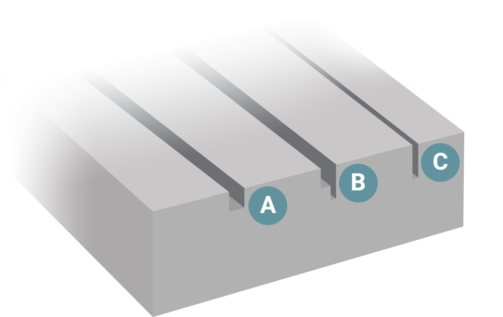Decorative Concrete Cuts and Patterns - Peter Fell Coloured Concrete